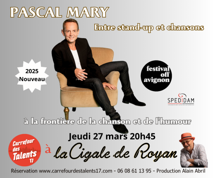 Évènements depuis 19 Juil 2024 – 28 Sep 2024 – La Cigale de Royan